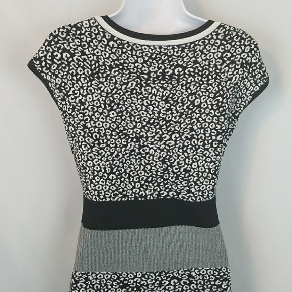 XOXO | Dresses | Xoxo Cheetah White And Black Print Dress | Poshmark